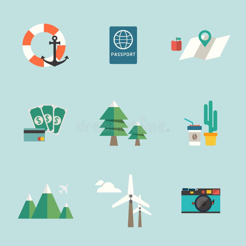 Travel icon stock vector. Illustration of board, icon - 47193639