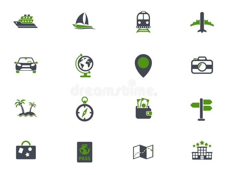 Travel icon set stock vector. Illustration of icon, pointer - 232821538