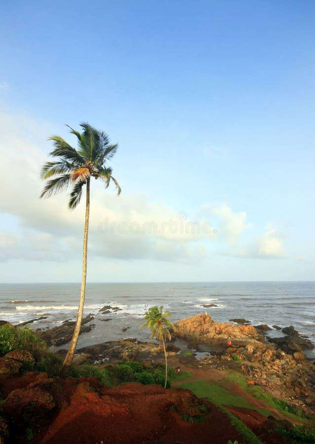 Windy Weather at Coastal India Stock Image - Image of indian, postcard ...