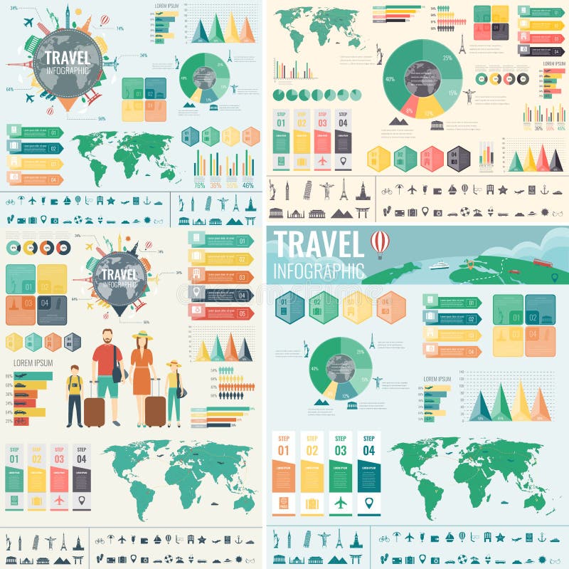 Travel Infographic Collection for Business and Presentation ...