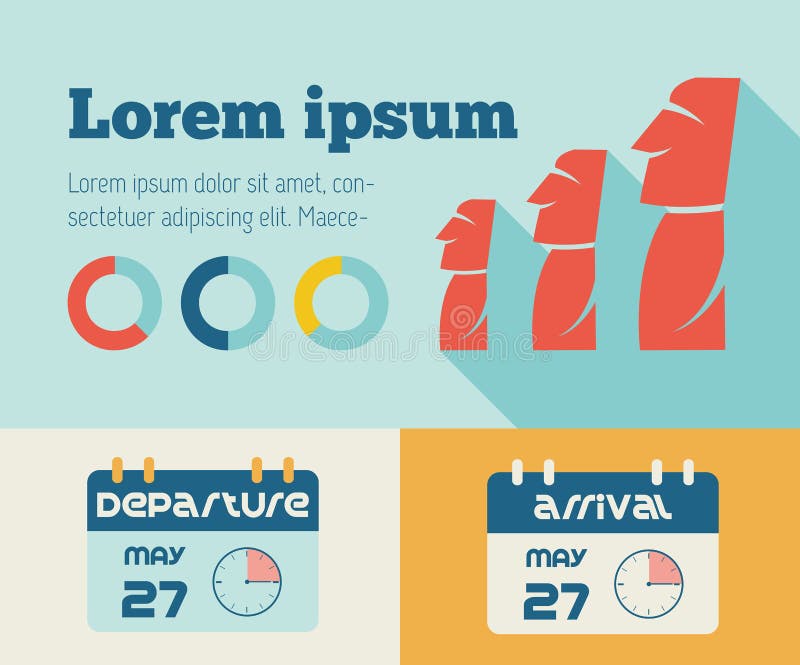 Travel Infographic Element stock vector. Illustration of design - 42664096