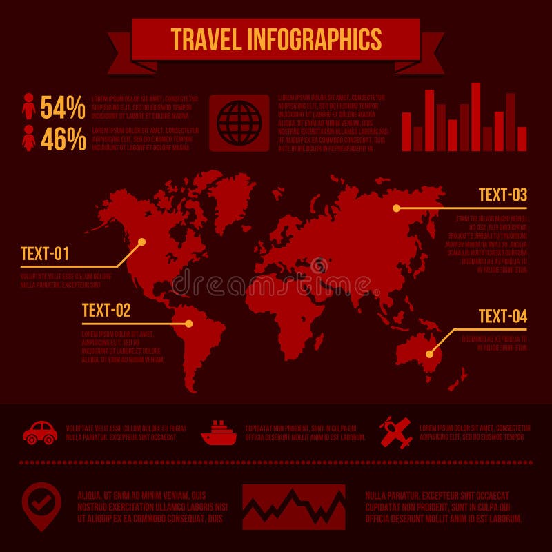 Travel Infographics stock vector. Illustration of element - 40343323