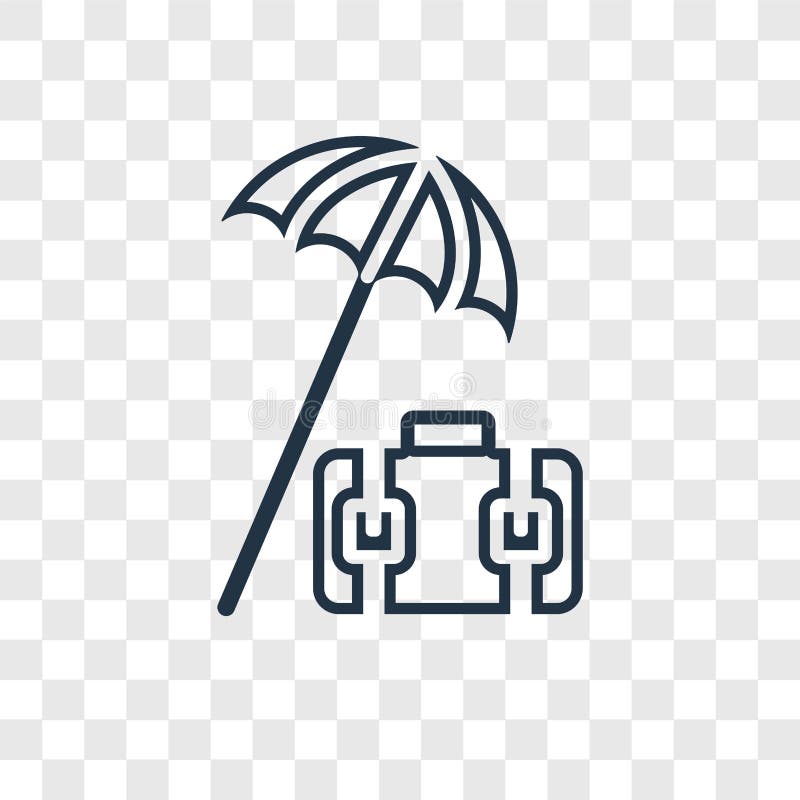 Insurance Concept Vector Linear Icon Isolated On Transparent Background ...