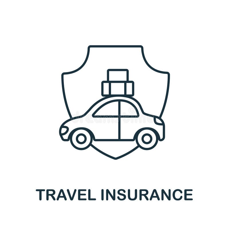 Travel Insurance Icon from Insurance Collection. Simple Line Travel ...