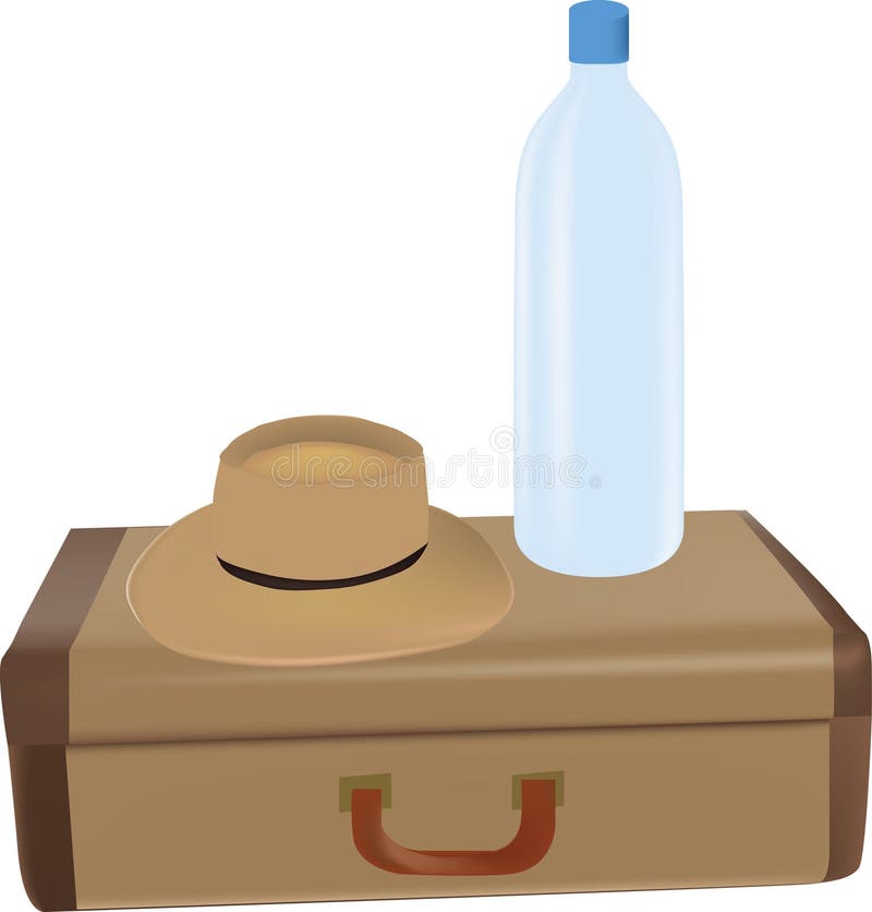 Travel kit stock vector. Illustration of baggage, vacation - 15389826