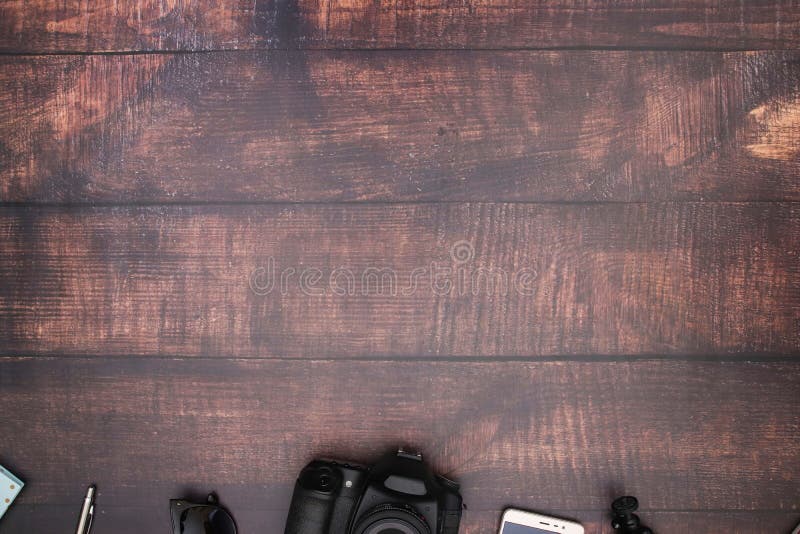 Travel Kit on the Bottom of the Table Stock Image - Image of digital ...