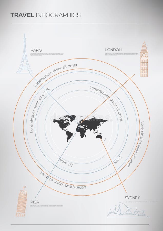 Travel Line Art Style Illustration Stock Vector - Illustration of spain ...