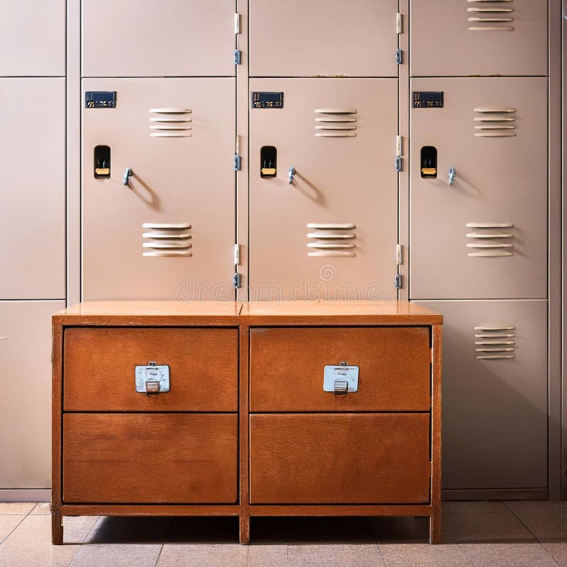 Travel Locker with Copy Space Concept Stock Illustration - Illustration ...