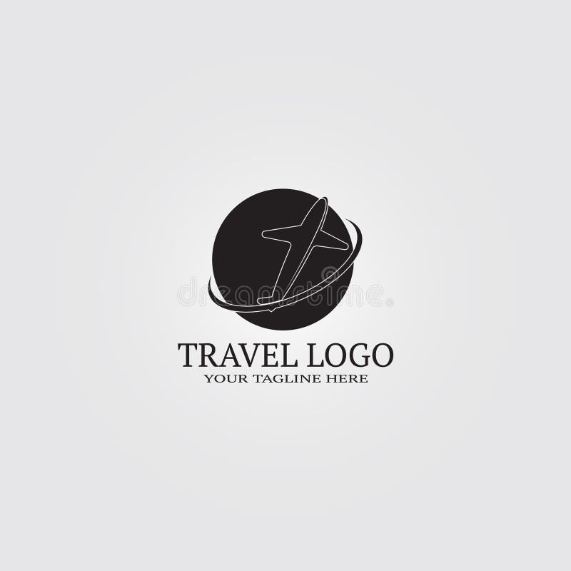 Travel Logo Template, Vector Logo for Business Corporate, Airplane ...