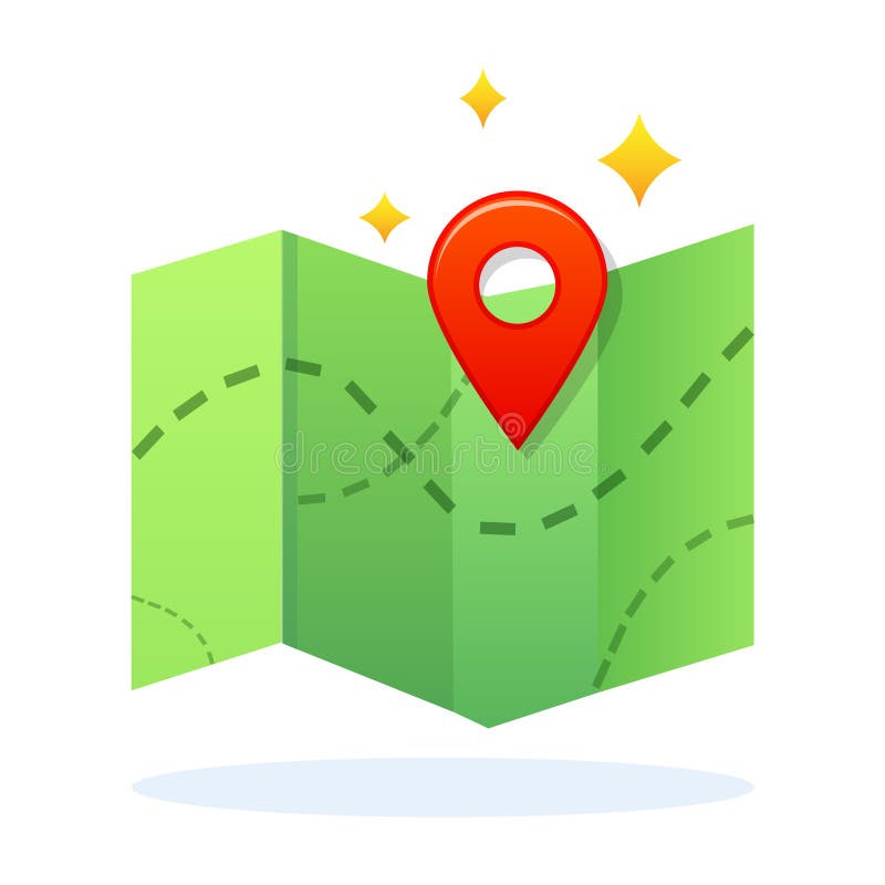 Travel Map Location - Modern Navigation Icon. Stock Vector - Illustration of vector, concept ...