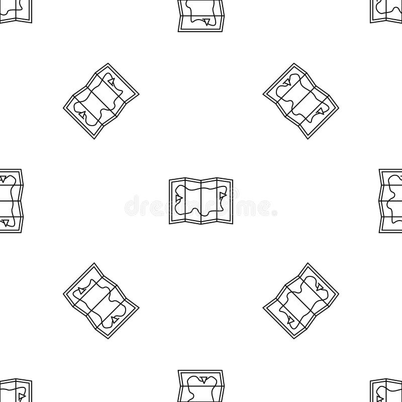 Travel Map Pattern Seamless Vector Stock Vector - Illustration of ...