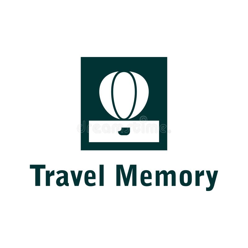 Travel Memory Flat Minimalist Logo Design Stock Vector - Illustration ...