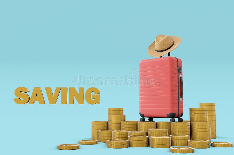 Travel Money Saving Concept 05 Stock Illustration - Illustration of ...