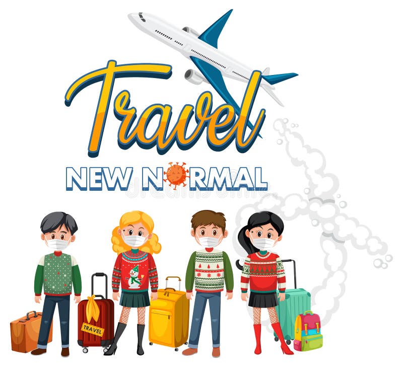 Travel New Normal Concept with Passenger Wearing Mask Stock Vector ...