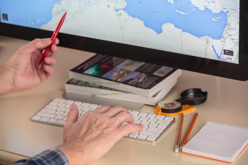 Travel planning stock image. Image of preparation, guide - 67852857