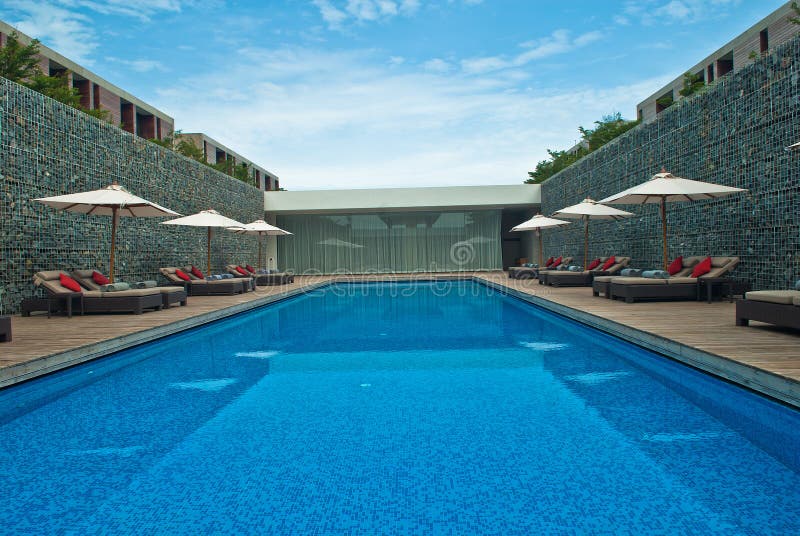Travel pool resort stock photo. Image of blue, horizon - 32851092