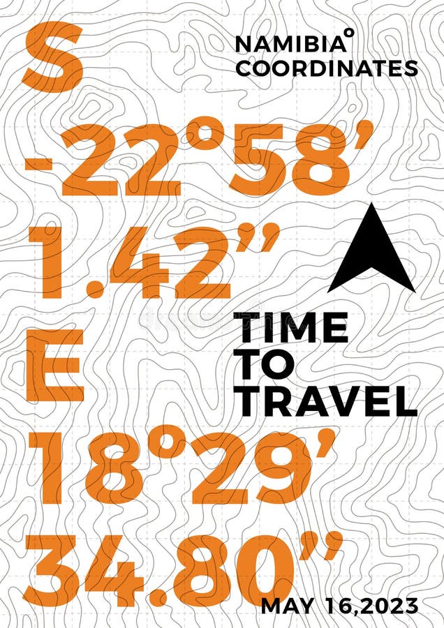 Travel Poster of Topographic Line Map. Vector Line Pattern of ...