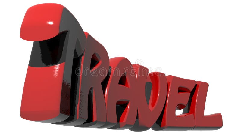 TRAVEL red stock illustration. Illustration of visiting - 83225379