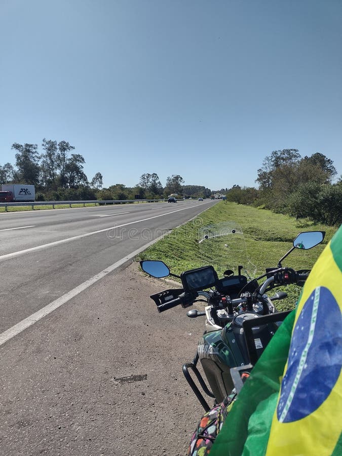 Travel Road Motorcycle Brazil Editorial Stock Image - Image of ...