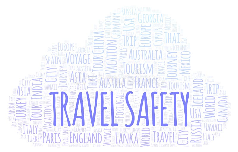 Travel Safety word cloud. stock illustration. Illustration of print ...