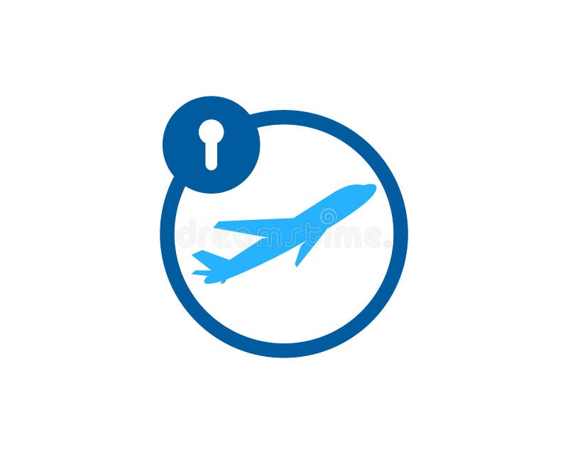 Travel Security Icon Logo Design Element Stock Vector - Illustration of ...