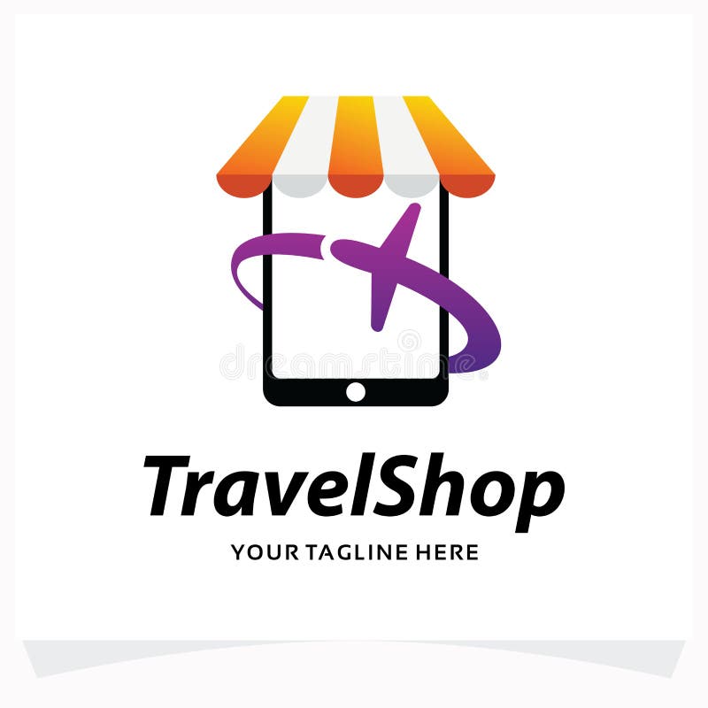 Travel Shop Logo Template Design Template Stock Vector - Illustration ...