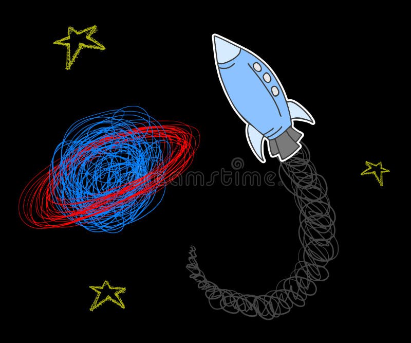 Travel space stock vector. Illustration of research, planet - 35101177