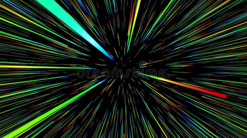 Colored Stars Hyperspace stock footage. Video of speed - 272747356