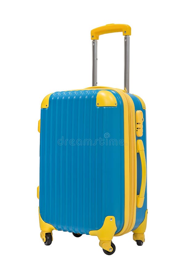 Travel Suitcase Isolate on White Stock Photo - Image of luggage ...