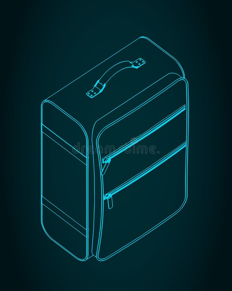 Suitcase Blueprint Stock Illustrations – 202 Suitcase Blueprint Stock ...