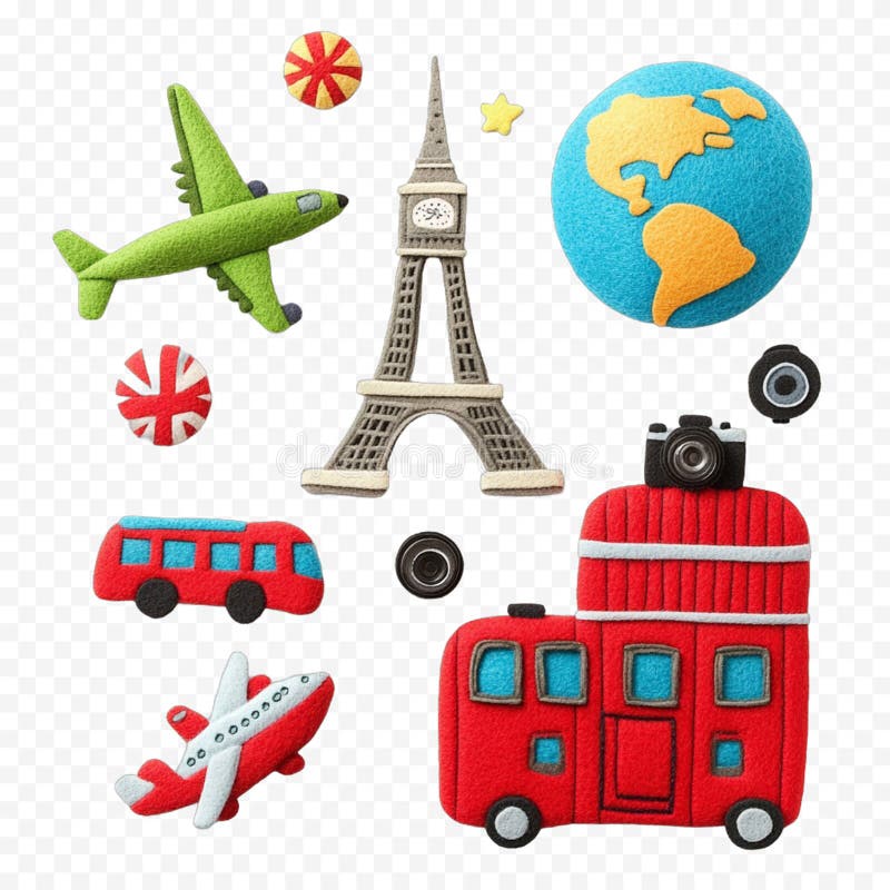 Travel symbols stock illustration. Illustration of journey - 341480812