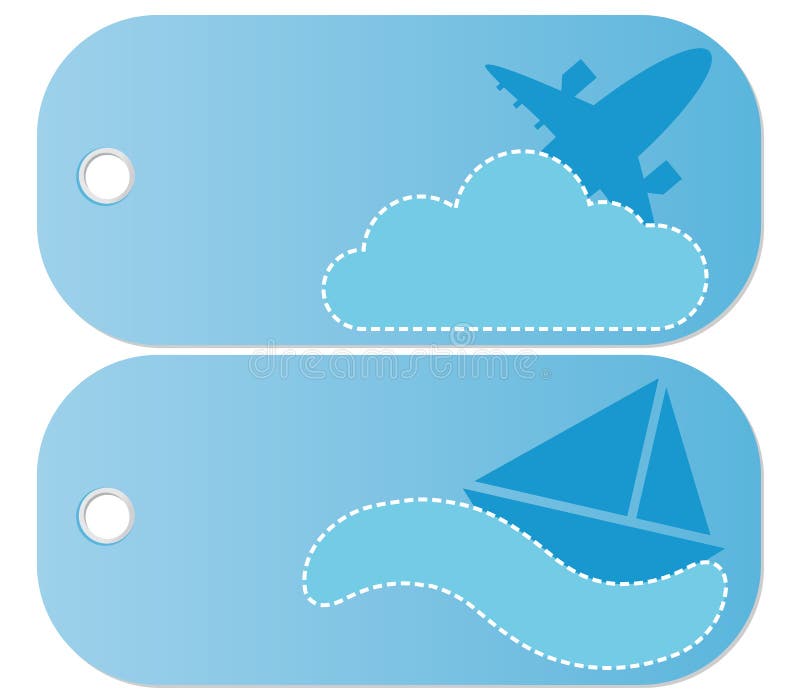 Travel Tags stock vector. Illustration of rounded, copy - 15673288