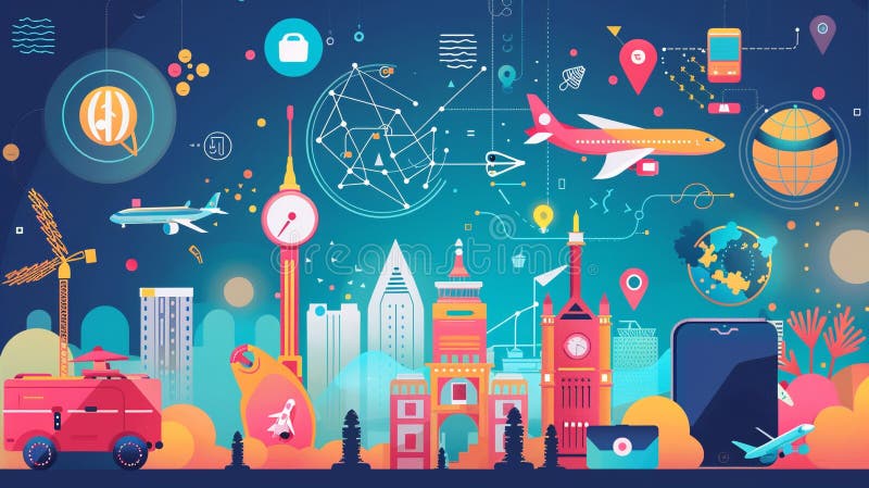 Travel Tech Industry Presentation Showcasing Travel Tech Firm Visuals ...