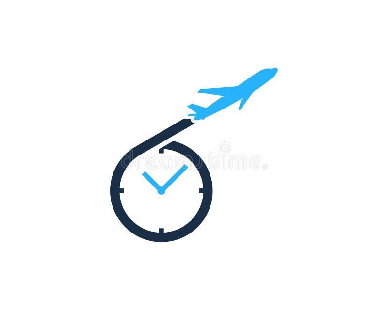 Travel Time Icon Logo Design Element Stock Vector - Illustration of ...