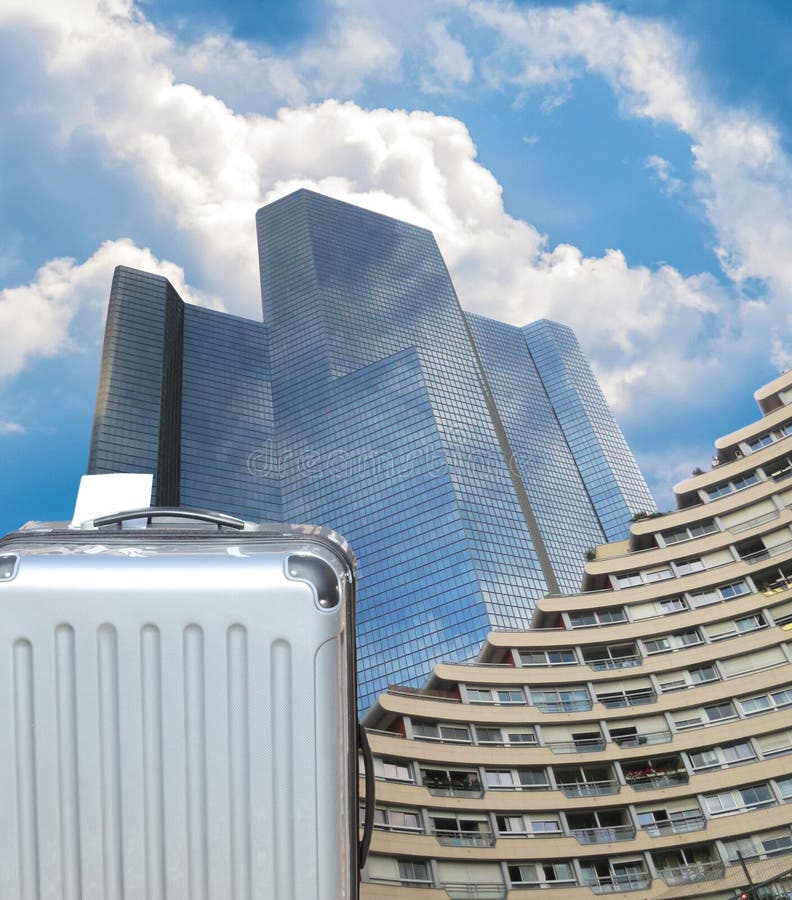 Travel To the Metropolis and Hotel Arrival Booking- Stock Image - Image ...