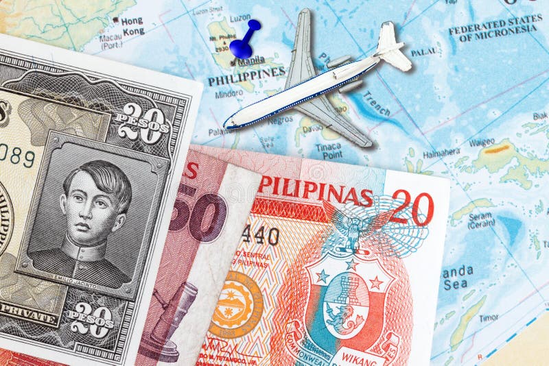 Travel To Philippines and Peso Stock Photo - Image of flight, travel ...