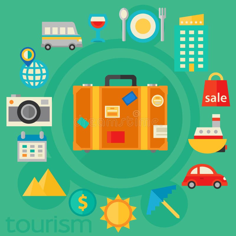 Travel and tourism concept stock vector. Illustration of gallery - 63804392