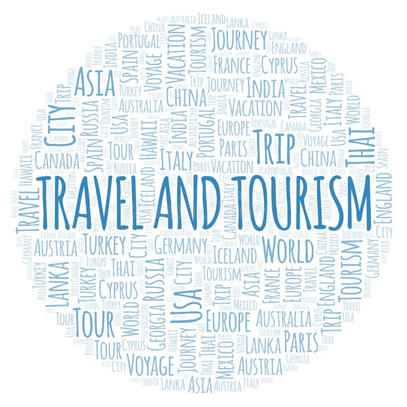 Travel and Tourism Word Cloud. Stock Illustration - Illustration of ...