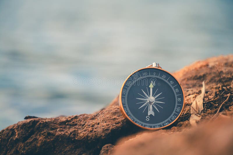 Travel of Tourists with Compass. Compass of Tourists Stock Image ...