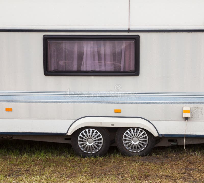 A Travel Trailer Camper Trailer, Caravan Stock Image - Image of ...