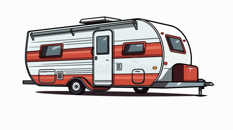 Travel Trailer Vector Icon Design Stock Vector - Illustration of ...