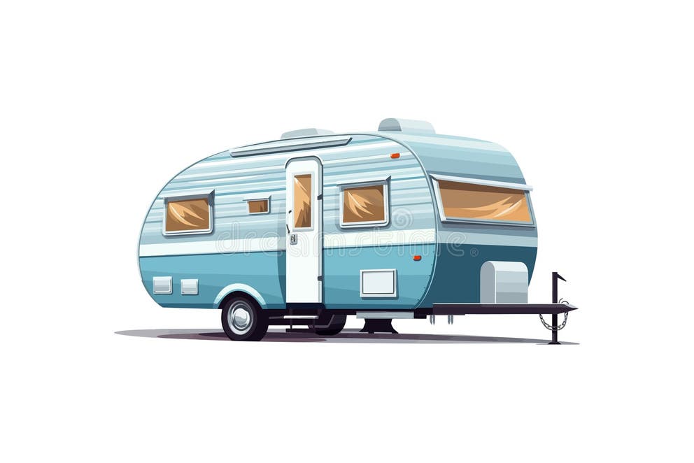 Travel Trailer. Vector Illustration Design Stock Vector - Illustration ...