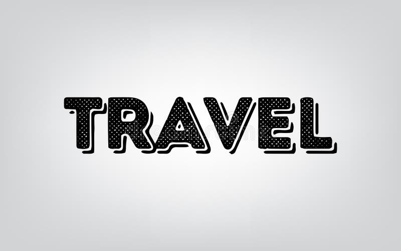 Travel typography stock vector. Illustration of flowing - 164043638