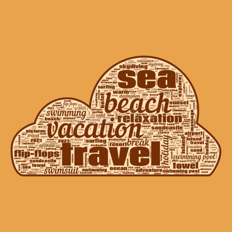 Travel Vacation Text Illustration Background Header Abstract Stock ...