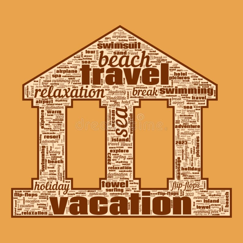 Travel Vacation Text Illustration Background Header Abstract Stock ...