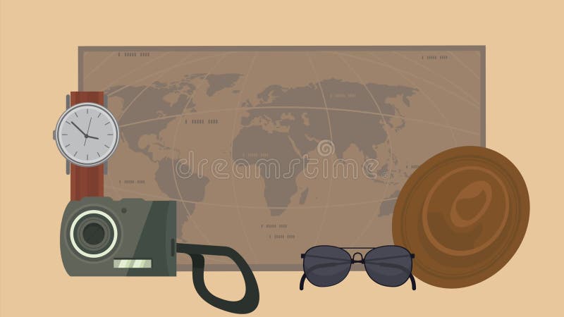 Paper Map Travel Vacations Animation Stock Footage - Video of earth ...