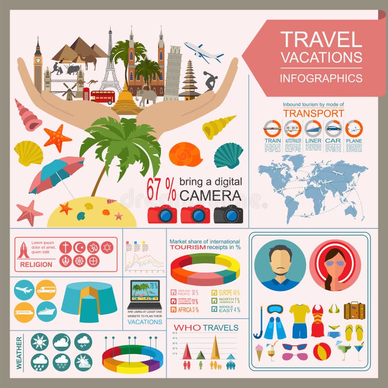 Travel. Vacations stock vector. Illustration of graphic - 47927602