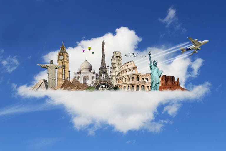 Travel World Monument Stock Illustrations – 23,092 Travel World ...