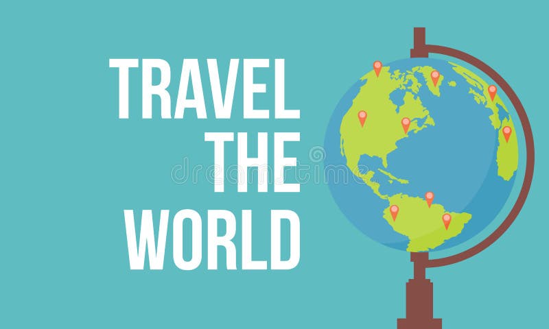 Travel the World Style Globe Stock Vector - Illustration of tourism ...