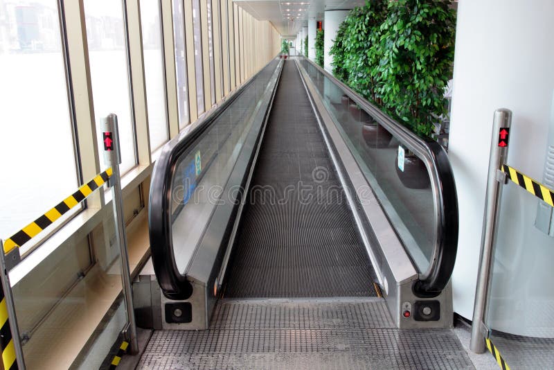 Travelator stock photo. Image of escalator, floor, exit - 25265448